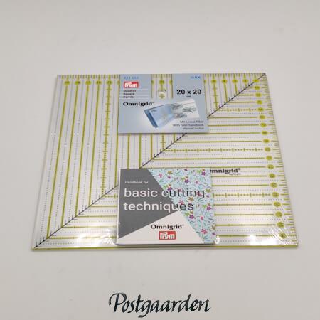 Omnigrid 20 x 20 cm patchwork lineal - POSTGAARDEN | Patchwork- , Strik og Broderi Butik online ...