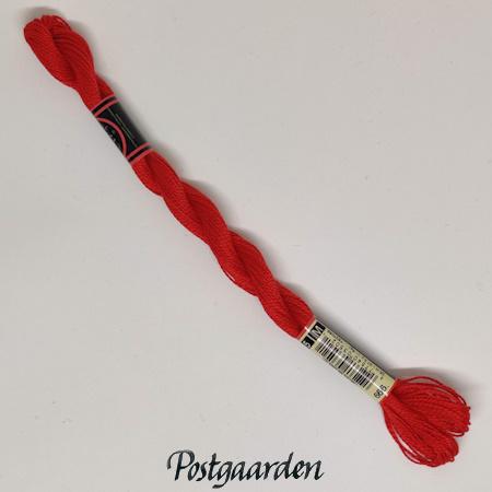 DMC Perlegarn 5 nr. 666 - rød - POSTGAARDEN | Patchwork- , Strik og Broderi Butik online & Hjørring