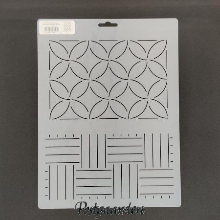 Sashiko Paving Stones & Interlocking Circles - Stencil - POSTGAARDEN ...